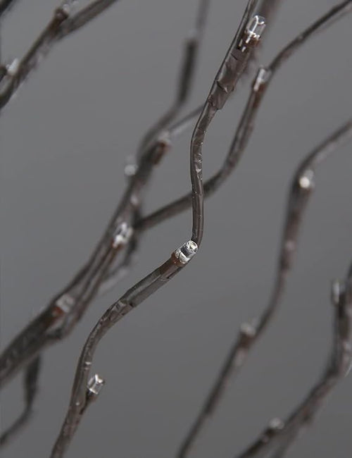 Set of 3 Star Light Trees, 3ft 5ft and 6ft, Warm White, Brown Finish ...